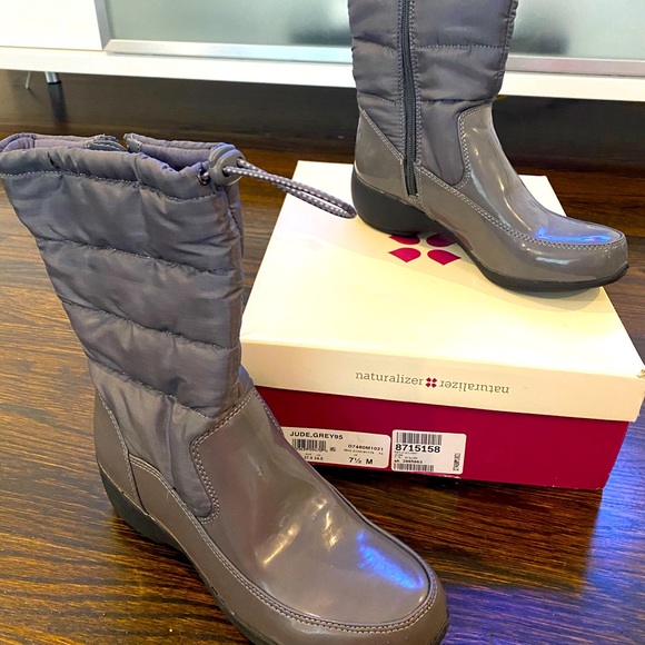 Naturalizer | Shoes | New Gray Winter Boots 75 | Poshmark